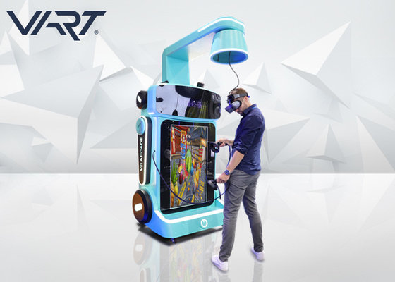 Easy Operation Children Game VR Arcade Machines White & Blue Color