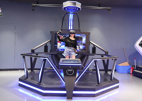220V Commercia Virtual Reality Stand Up Platform With Immersive 9D Games