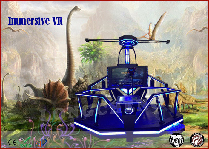 Blue / Red LED Virtual Reality Simulator 2 Handles 9d VR Magic Interactive Games