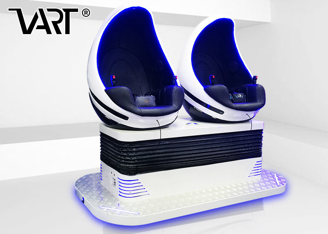 Two Seats 9D VR Egg Chair With Plenty Funny Games For Shopping Mall