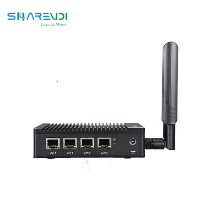 4 Lan Intel J1900 fanless cheap industrial network security firewall mini pc