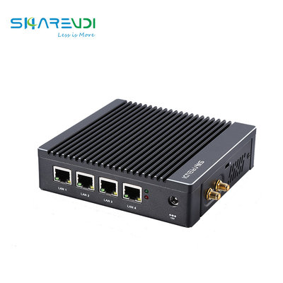 Industrial Class Four Gbe Network Lans Mini Embedded Fanless PC x86 router
