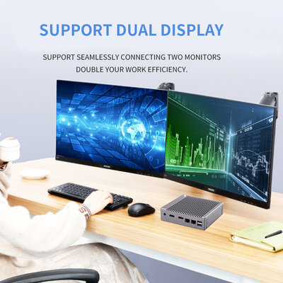 Factory gemini lake n2840 n2940 8GB+128GB Dual WiFi fanless mini PC computer for point of sales