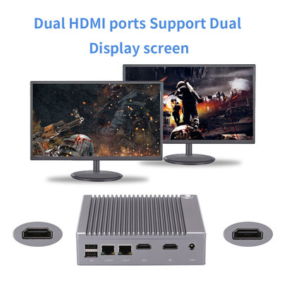 Factory gemini lake n2840 n2940 8GB+128GB Dual WiFi fanless mini PC computer for point of sales