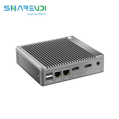Din Rail Fanless Mini PC based on Apollo Lake N2840 N2940 J3355 J3455 Used In Vision Industry PC