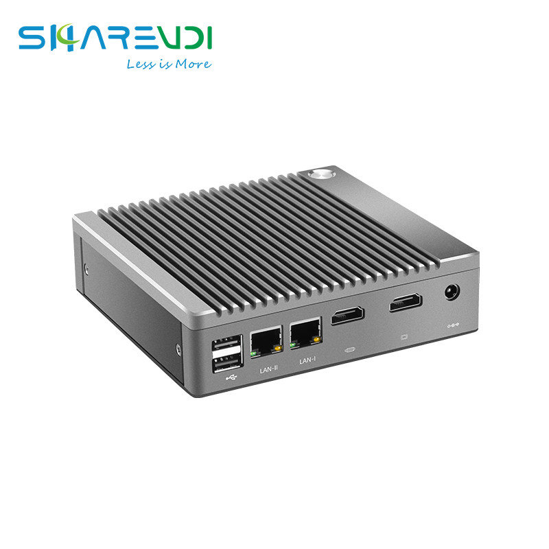 Din Rail Fanless Mini PC based on Apollo Lake N2840 N2940 J3355 J3455 Used In Vision Industry PC