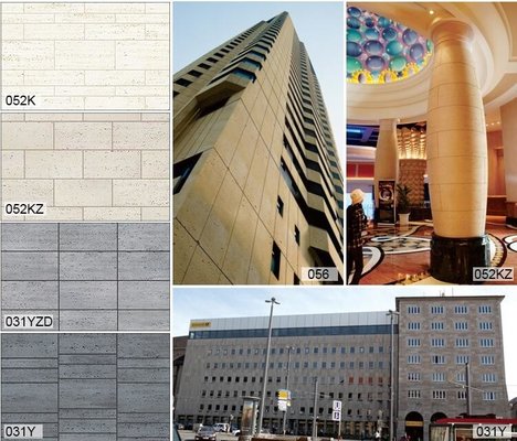 China manufacturer non-slip waterproof wall cladding anti-acid  flexible travertine stone