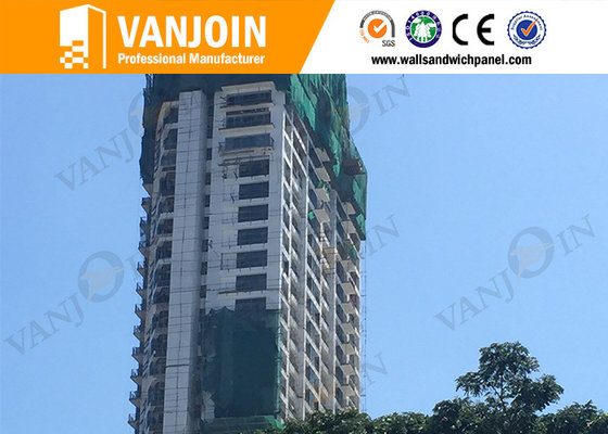 Flat Prefab House Hotel Sandwich Panel Construction Materials Grey