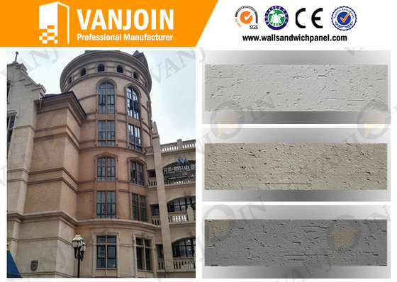 Fireproof 3mm Flexible Clay Wall Tile , Outside MCM Ceramic Exterior Tile