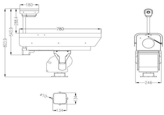 Wdm 3MP Lnight Vision Integrated Security PTZ IP Camera