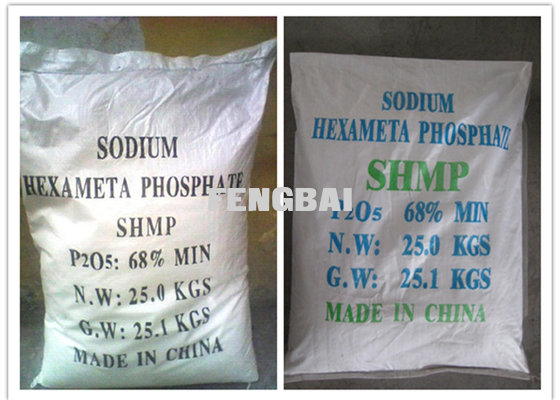Water Treatment Chemical Detergent Powder Raw Material (NaPO3)6 SHMP 68% White Powder