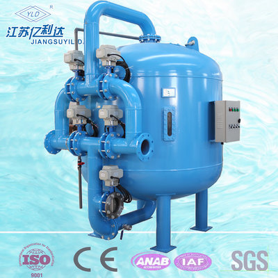 Shallow Layer Media Automatic Sand Filter Tank For Impurities Solids Filtration