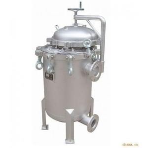 Lid O - Ring Sealing Bag Filter For Water Treatment SS 304 316 Construction