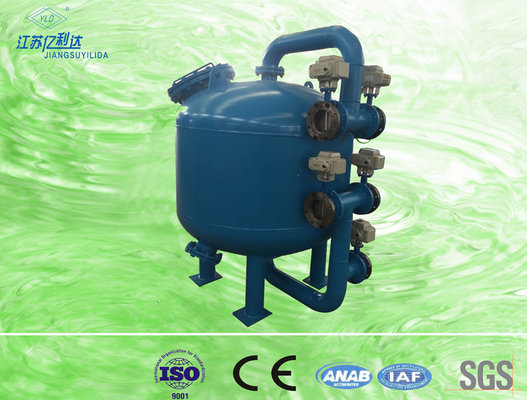 High Flow Rate Sewage Water Treatment Automatic continuous  Backwashing Bypass Sand Filter