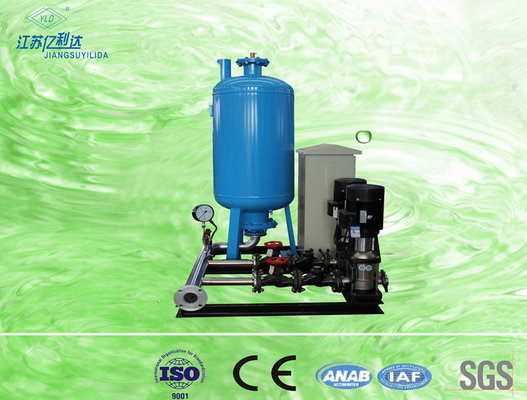 Constant pressure water systems with hot water and high temperature water circulation operating
