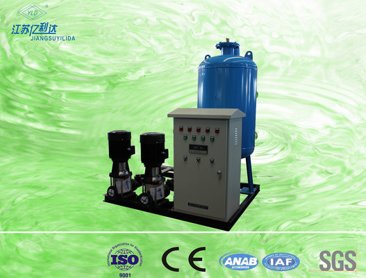 Constant pressure water systems with hot water and high temperature water circulation operating