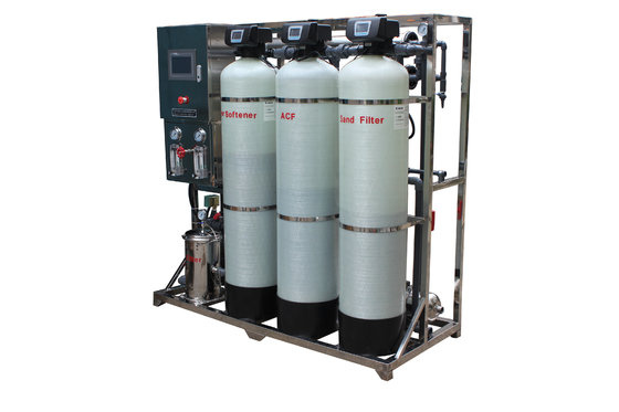 1000LPH FRP Reverse Osmosis Water Treatment Plant For Bottled Water Production