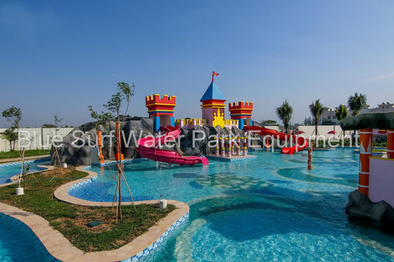 Cambodia 15,000 M2 Family  Fiberglass Water Slide Water Palyground Water Park Slide