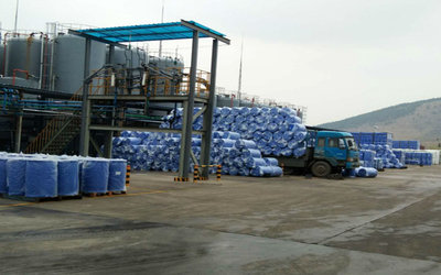 Shandong Mike Water Treatment Technology Co., Ltd. línea de producción de fábrica