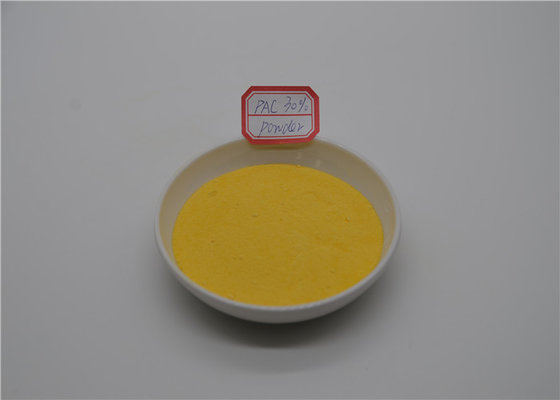 Polvo polivinílico del cloruro de aluminio del amarillo el 30% usado como floculante en el tratamiento de aguas
