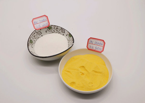 Polvo blanco o amarillo del cloruro de aluminio polivinílico del Cas No.101707-17-9 el 30% para el tratamiento de aguas