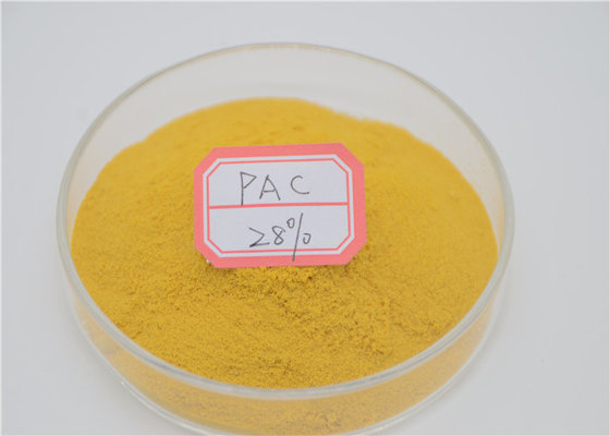 Sustancia química del tratamiento de aguas del amarillo el 28% PAC de las aguas residuales CAS ningún 3131-08-6