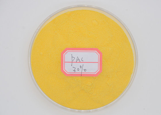 Polvo amarillo químico verificado ISO9001 del PAC del cloruro del polialuminio
