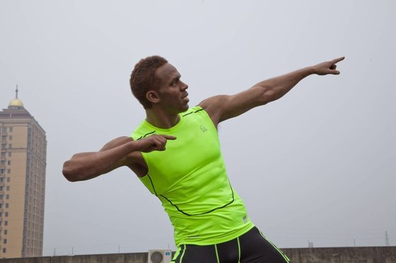 Figura di cera di fama mondiale della stella di sport della scultura a grandezza naturale della cera di Usainbolt