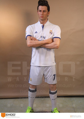 Figura di cera a grandezza naturale famosa di Cristiano Ronaldo del giocatore di football americano nello stoccaggio