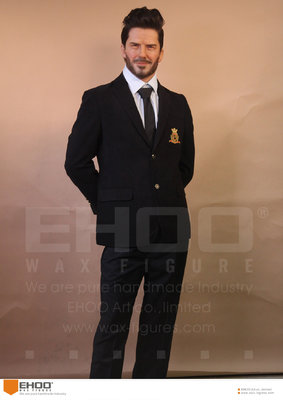 Figura di cera famosa della stella di sport scultura umana della resina di David Beckham della stella di calcio