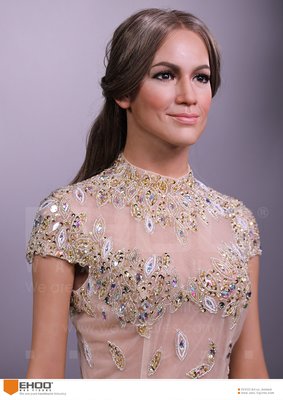 Schiocco latino Cantante e figura di cera di Jennifer Lopez dell'attrice per il museo della celebrità