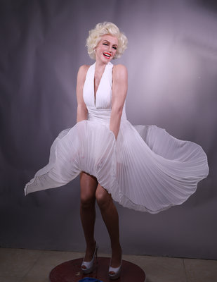 figura di cera classica sexy a grandezza naturale del silicone di posa di signora Marilyn Monroe da vendere