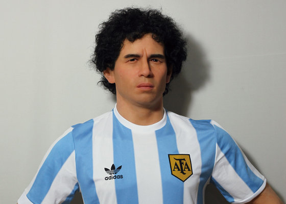 Figura di cera a grandezza naturale della stella di sport della figura di cera realistica fatta a mano di Maradona