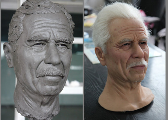 Musei della cera del museo realistico su ordinazione/scultura famosi della cera dell'uomo anziano della Grecia