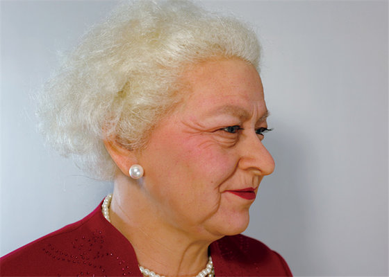 Figure di cera realistiche della regina Gran-Bretagna, figura di cera su ordinazione a grandezza naturale