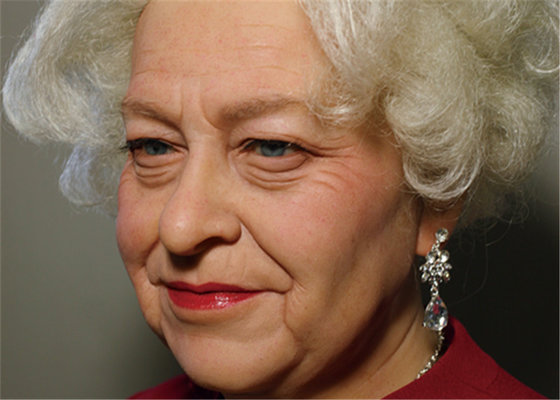 Figura di cera politica della celebrità della donna della resina e del silicone sculture a grandezza naturale della cera