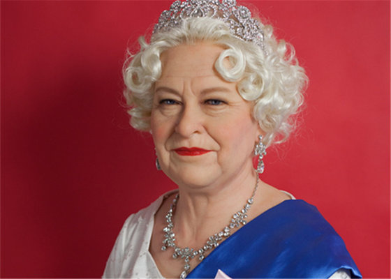 Figure di cera realistiche dell'Inghilterra di Elizabeth II, figurine su ordine della cera