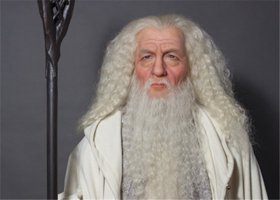Action figure del silicone di Gandalf/figura di cera su misura viva realistica moderna del silicone