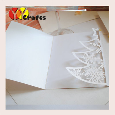 Snow Flowers Wedding Invitation Card Laser Cutting Envelope Seal
