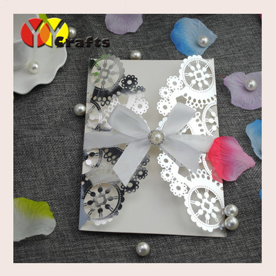 Metallic paper silver color popular laser cut invitation cards,wedding invitaiton cards,greeting cards,birthday cards
