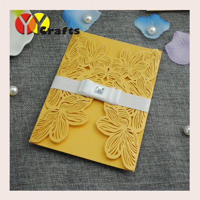 wedding invitation card Romantic Beautiful Latest Wedding Invitation Card with Big cream Bow