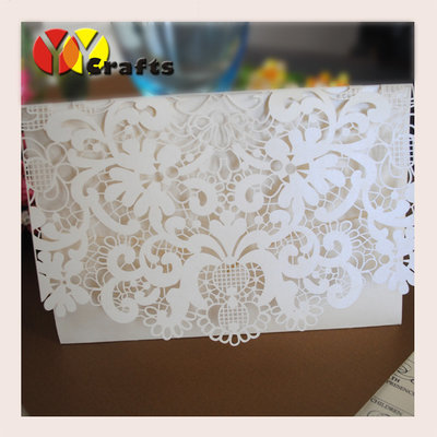 wedding invitation card 2015 Newest Laser cards Cut arabic wedding invitation cards with Embossed Flower