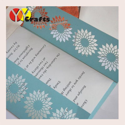 2015 fashion purple bithday invitation light blue wedding invitation card factory