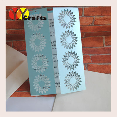 2015 fashion purple bithday invitation light blue wedding invitation card factory