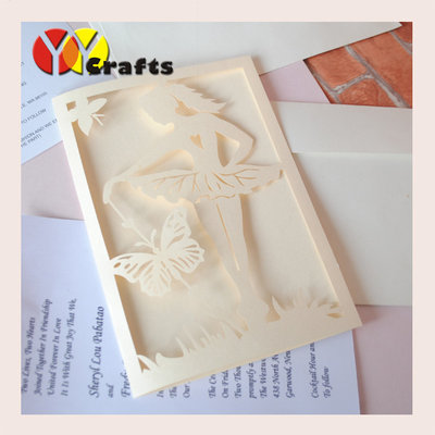 Wedding Invitation Card Set , Birthday Invitation Card Butterfly For Girls