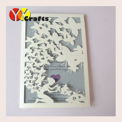Beautiful sweet 16 Birthday Invitations Laser Cut Invitation Card 