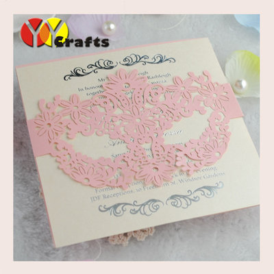 Newest birthday and party favor unique invitation card designs with envelop and seals