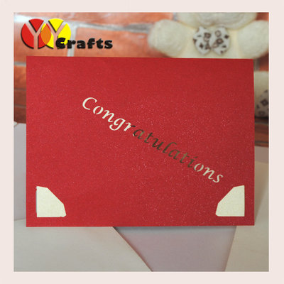 Laser cut 3D Pop Up Card ring design personalize wedding card
