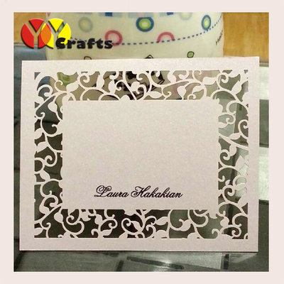 Printing laser cut Thank You Cards with envelope , Sample Rsvp Cards