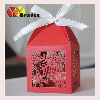 Wedding Gift Boxes Free logo laser cut indian Wedding Favour Box Sweet boxes ribbon from YOYO crafts for Christmas Day